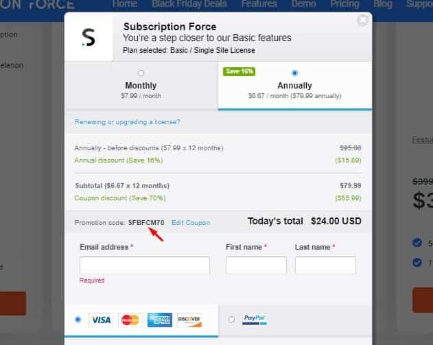 Subscription Force Black Friday Cyber Monday 2025: 70% Off